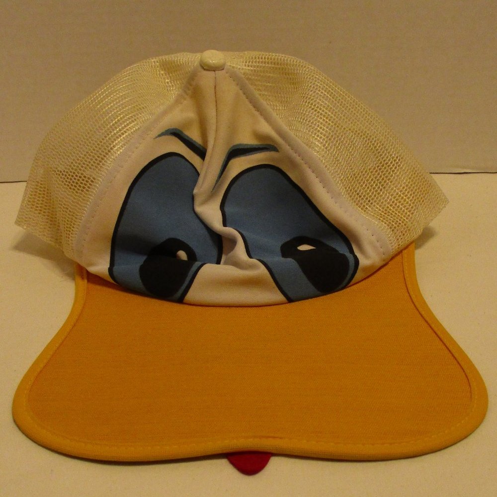 Disney Donald Duck Cap Vintage 1970s White Yellow Blu… - Gem